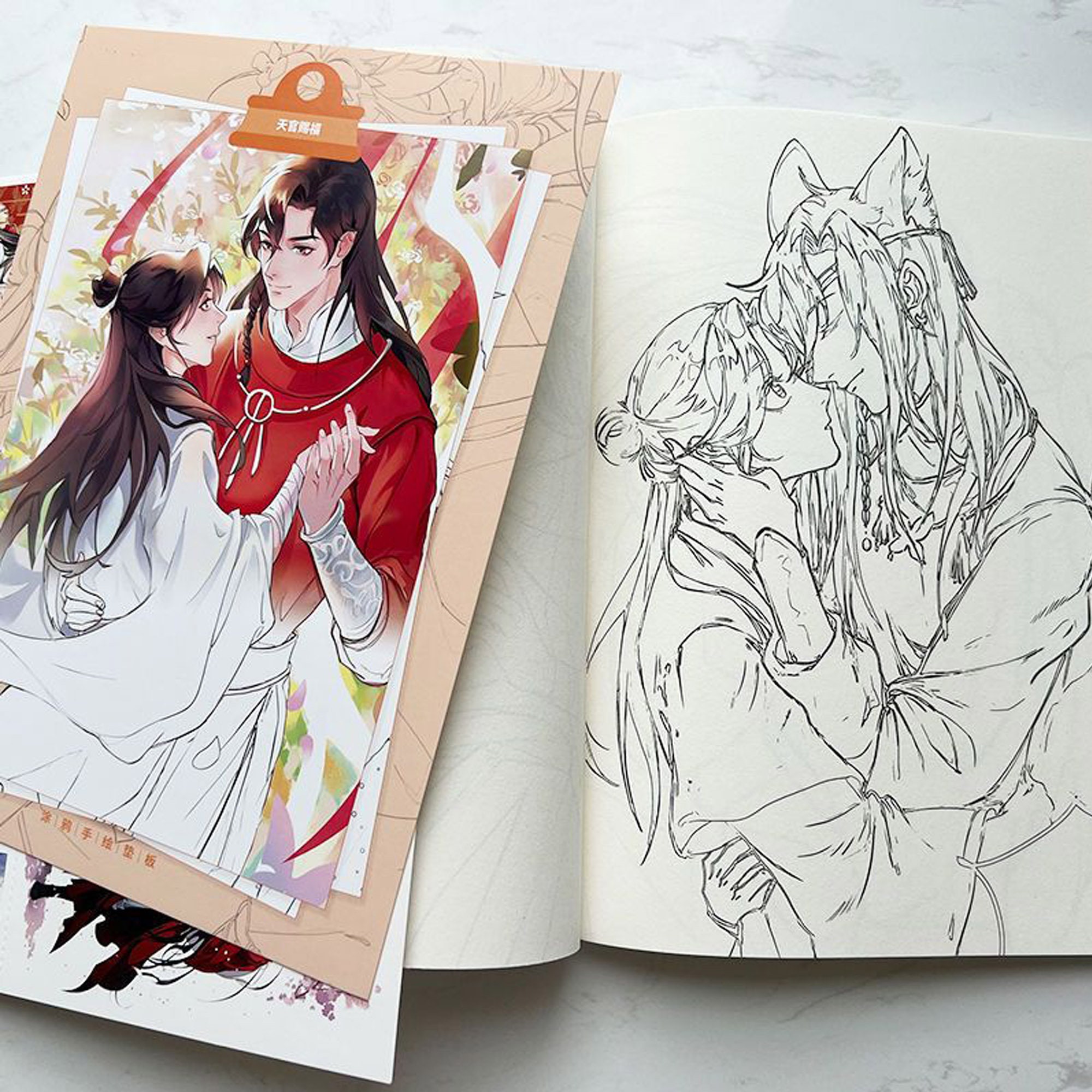 TGCF Coloring Book Heaven Official's Blessing Coloring - Etsy