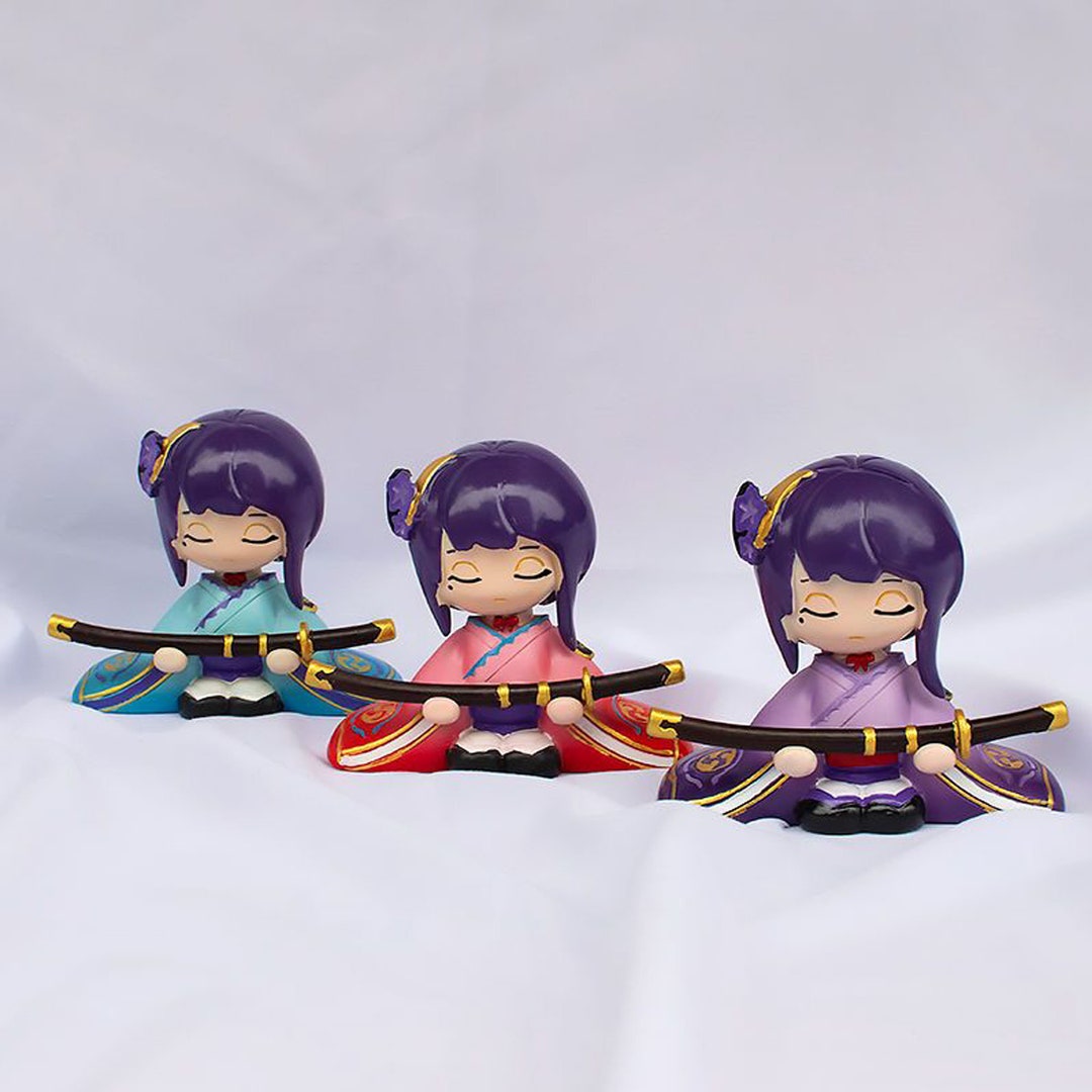 Genshin Impact Shaking Head Raiden Shogun Statue Beelzebul - Etsy