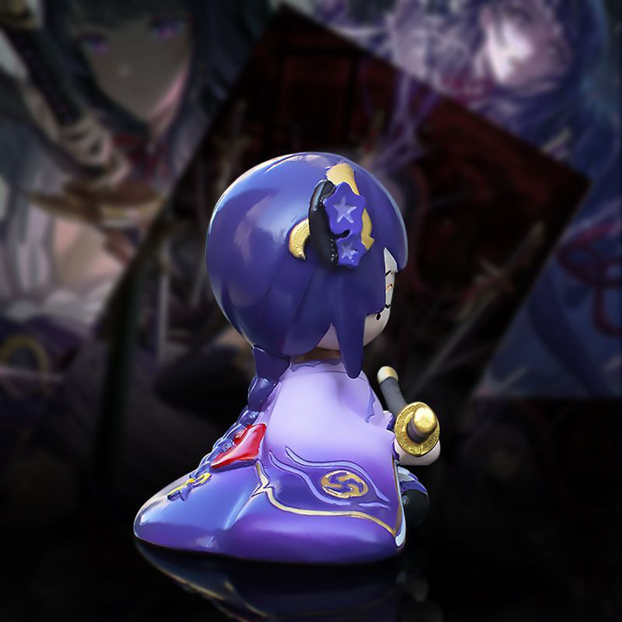 Genshin Impact Shaking Head Raiden Shogun Statue Beelzebul - Etsy