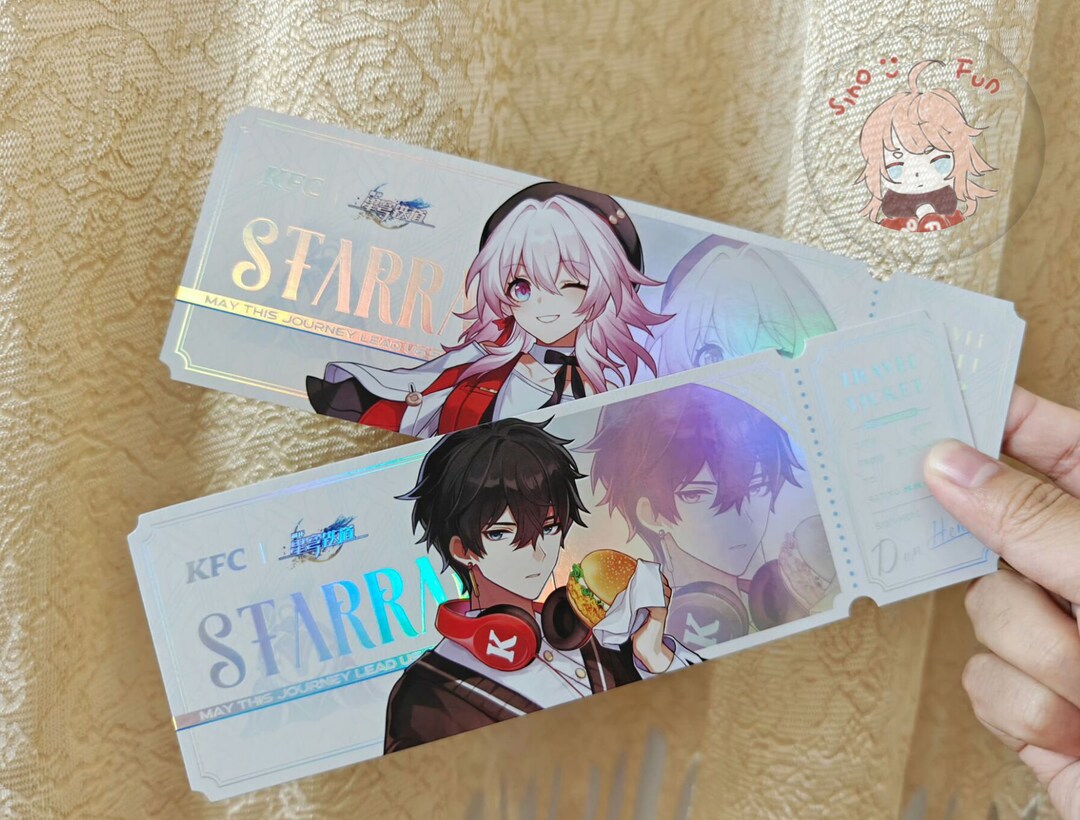 Honkai Star Rail Limited Official Hologram Ticket Cup Sleeve Kit - Etsy
