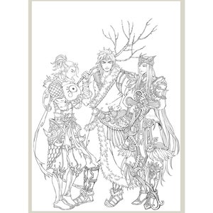 Find Color by Gu Ge Li Chinese Ancient Style Coloring Book Jian Hua Xun ...
