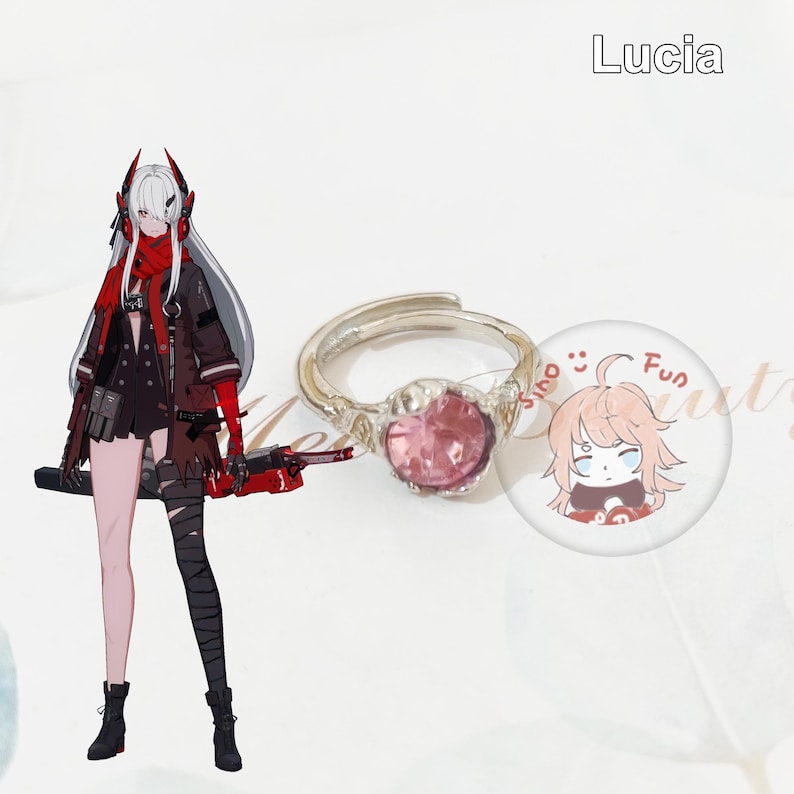 Punishing Gray Raven Lucia Ring Selena Ring, PGR Cosplay Ring - Etsy