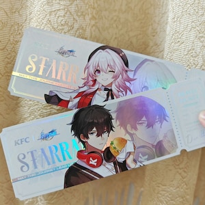 Honkai Star Rail Limited Official Hologram Ticket Cup Sleeve - Etsy