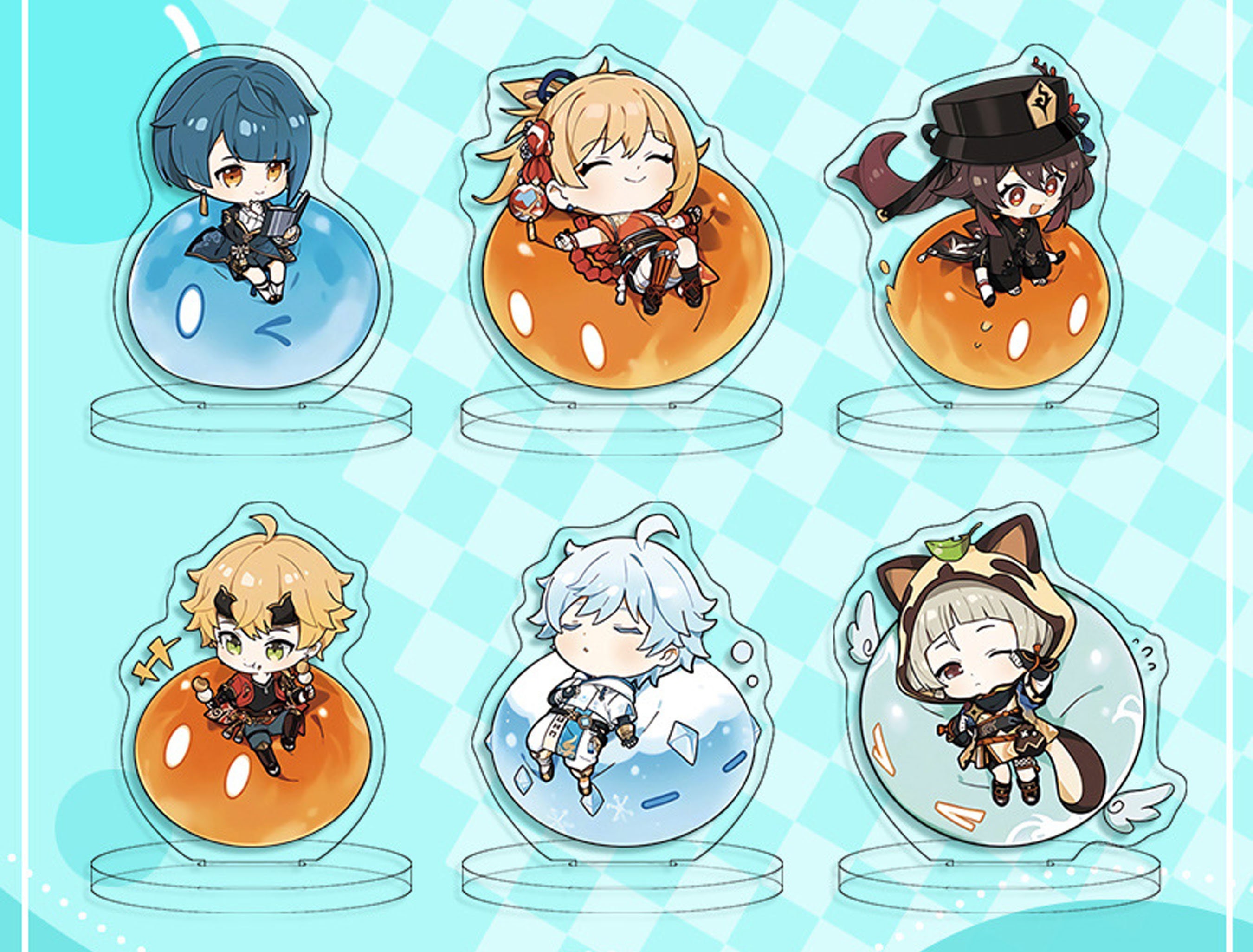Genshin Impact Mini Figure Standees Acrylic Figure Stands - Etsy UK