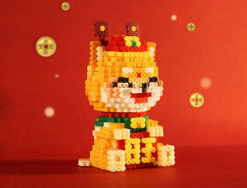 Instant Download 3D Corgi Husky Pug Perler Bead Pattern | Etsy