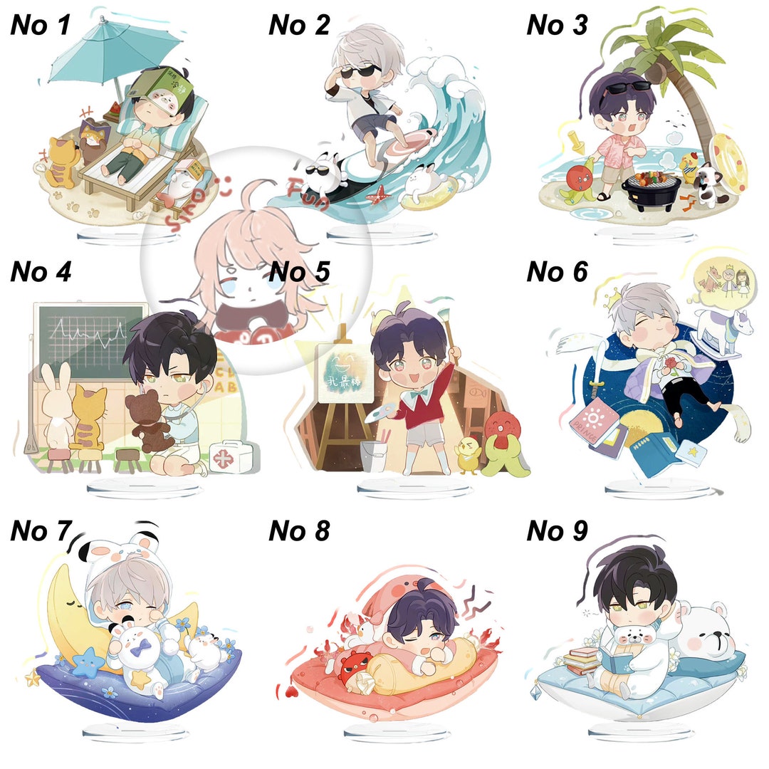 Love and Deepspace Acrylic Chibi Standee Buy 2 Get 1 Free, Rafayel ...