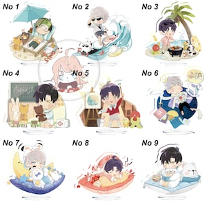Love and Deepspace Acrylic Chibi Standee Buy 2 Get 1 Free, Caleb, Sylus ...