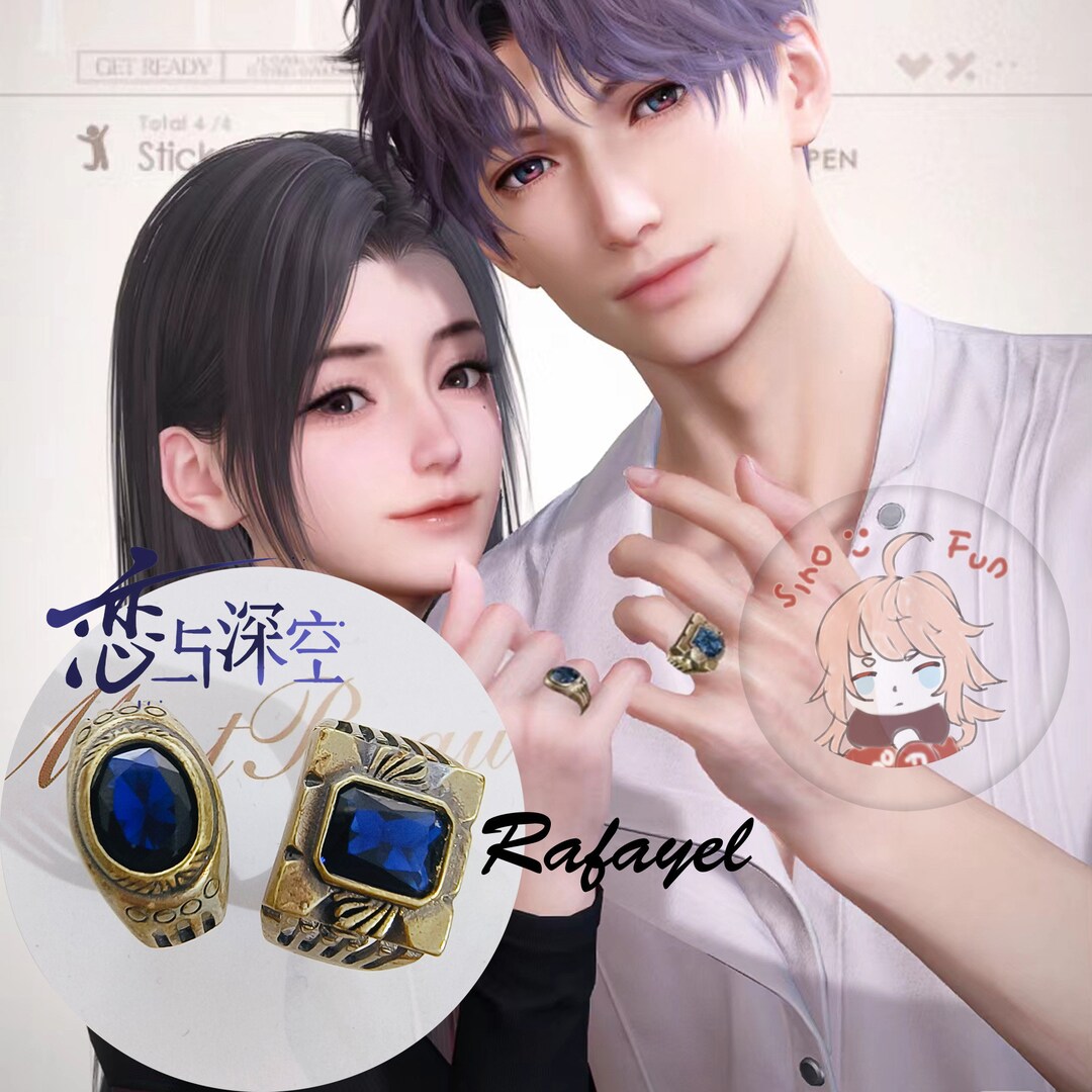 Love and Deepspace 100 Affinity Rings, Rafayel, Zayne, Xavier, 恋と深空, 恋与 ...