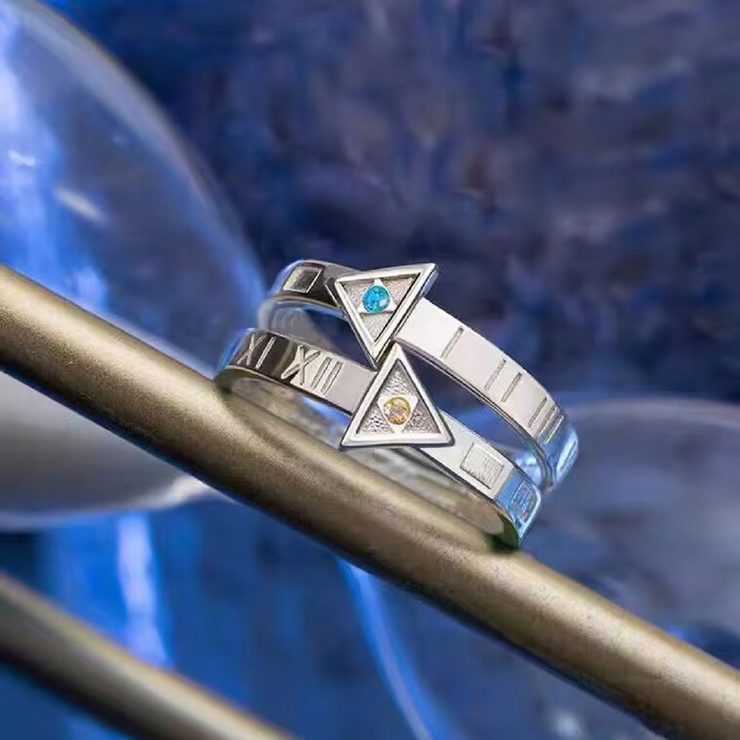 Link Click Twin Ring Cheng Xiaoshi Lu Guang Qiao Ling - Etsy