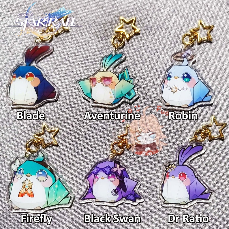 Honkai Star Rail Origami Bird Keychain/mobile Phone Strap Charm Buy 2 ...