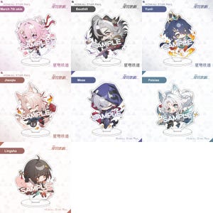 Honkai: Star Rail Chibi Acrylic Standee Buy 2 Get 1 Free, HSR Figure ...