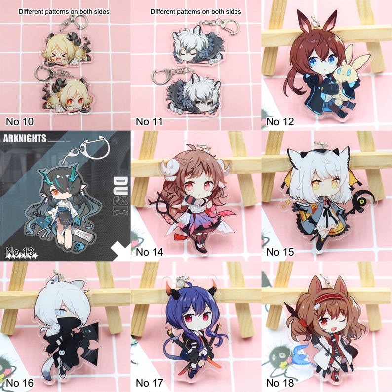 Arknights Charm Buy 2 Get 1 Free, Arknights Keychain, Mostima, W ...