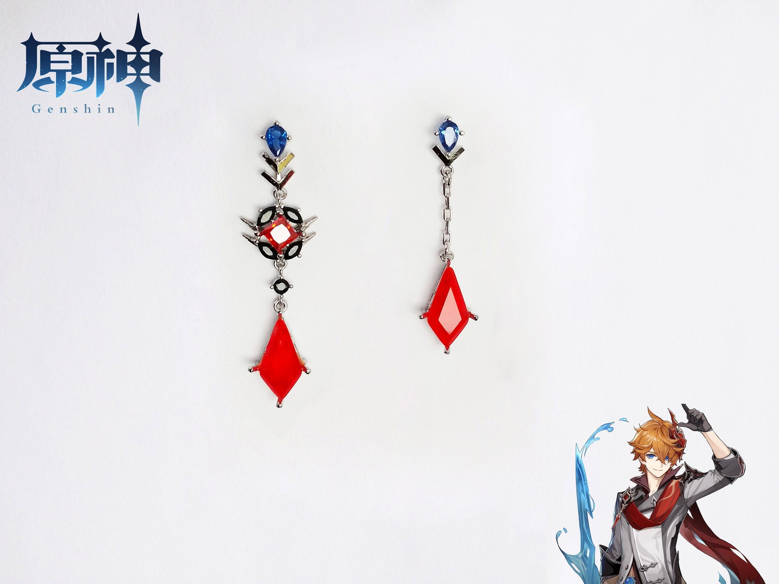 Genshin Impact Earrings Genshin Impact Gift Keqing Zhongli - Etsy