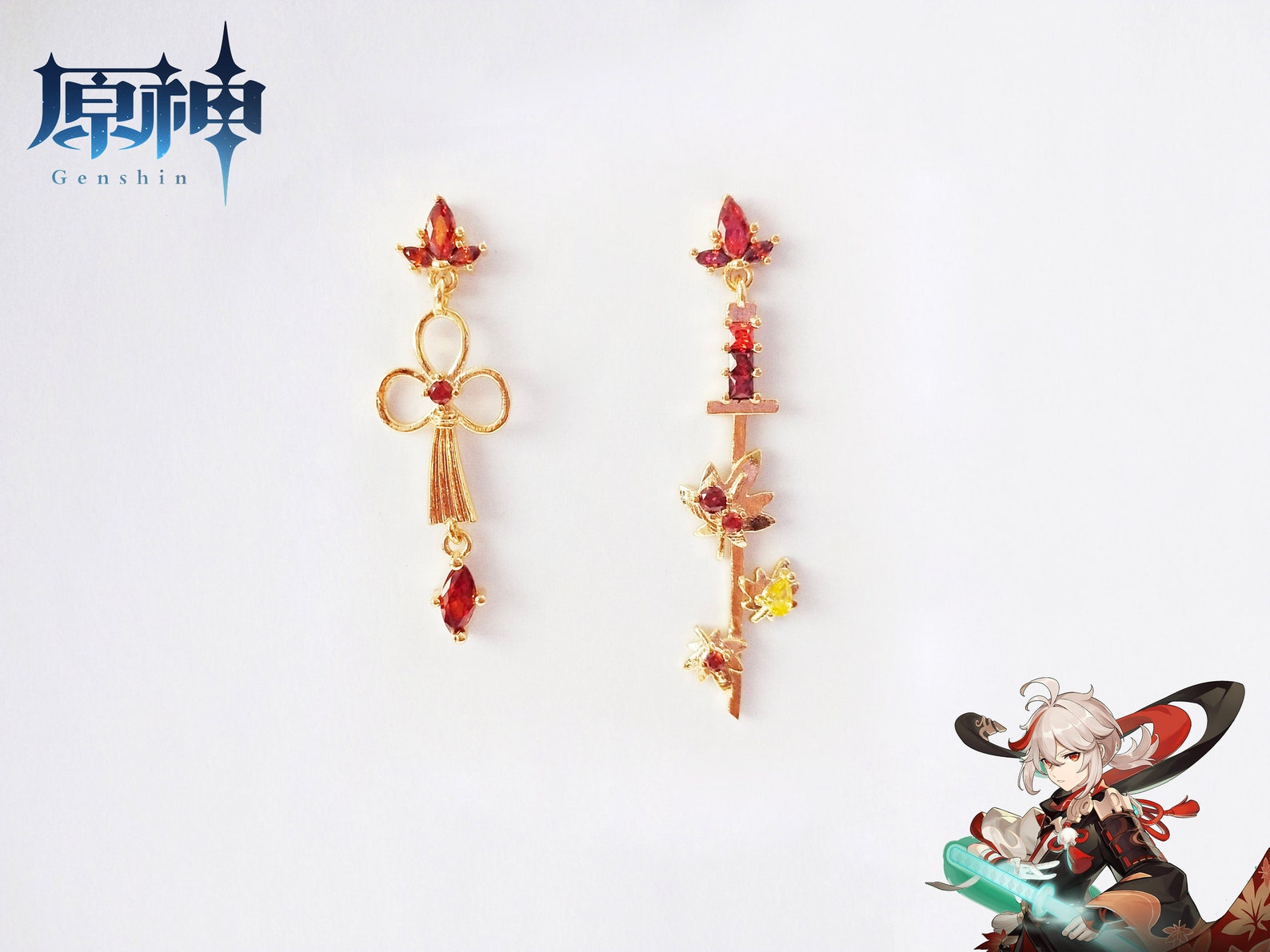 Genshin Impact Earrings Genshin Impact Gift Keqing Zhongli - Etsy