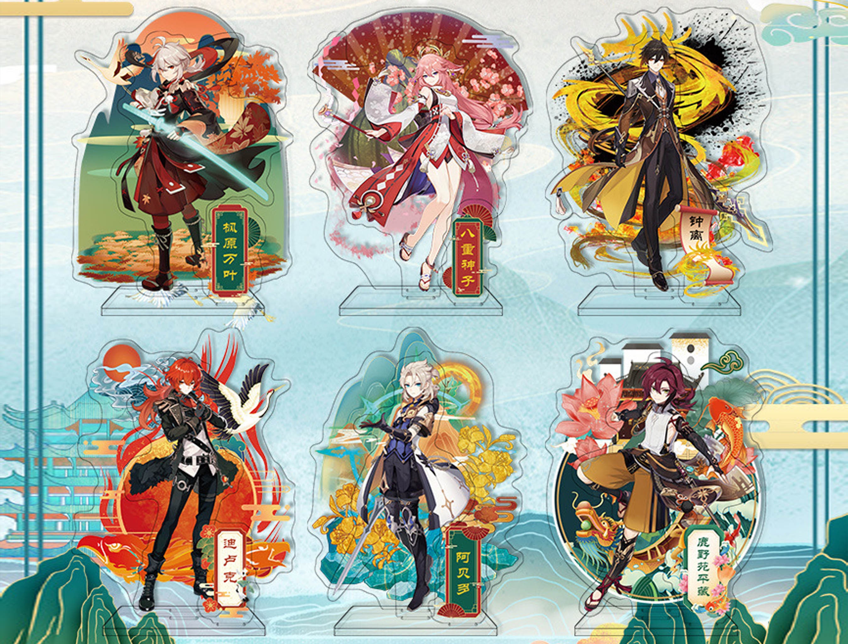 Genshin Impact 3 Layer Standees Genshin Impact Acrylic - Etsy Australia