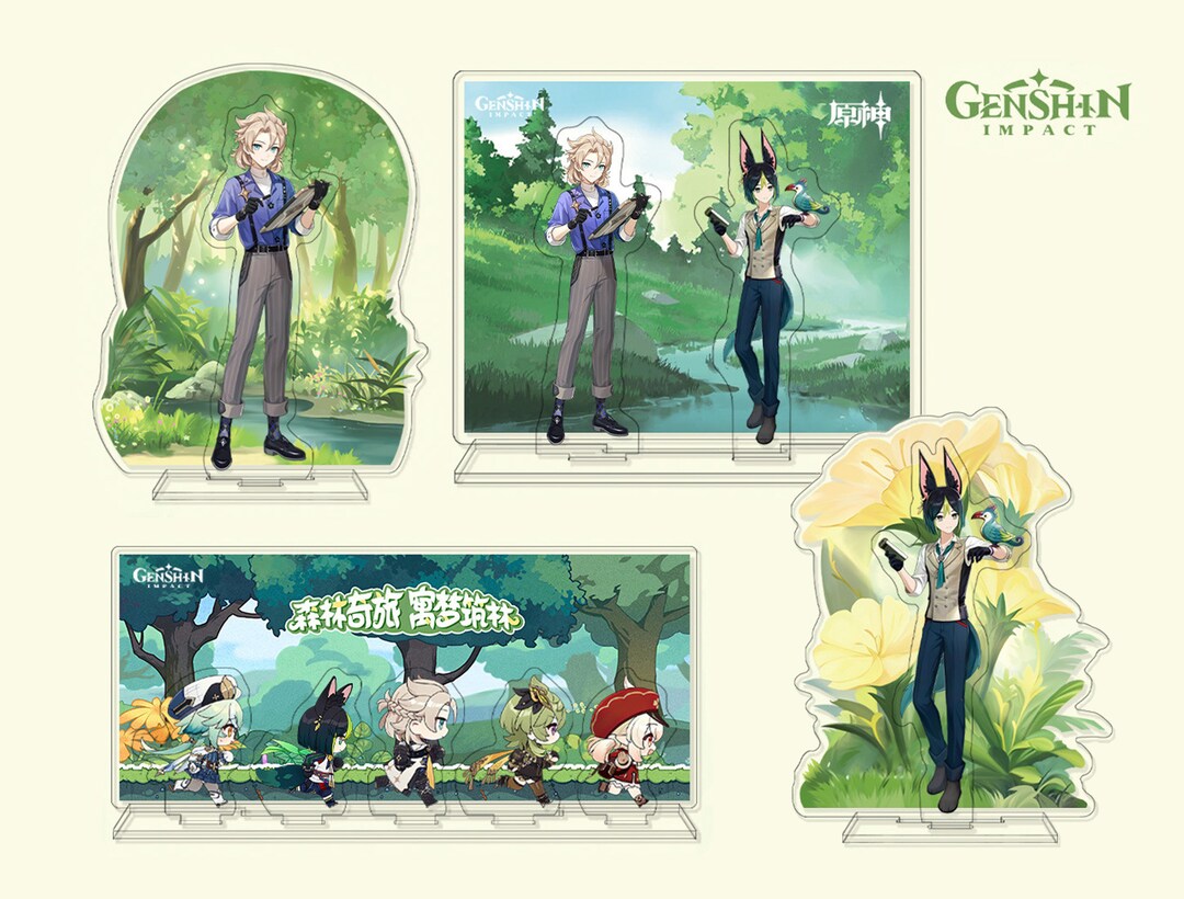 Genshin Impact Albedo Tighnari Standee Genshin Impact Figure - Etsy