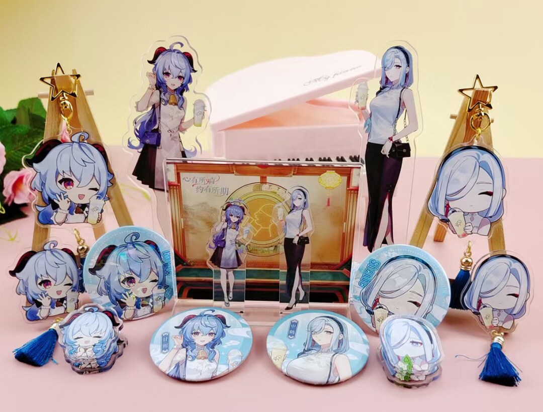 Genshin Impact Ganyu Shenhe Heytea Kit Heytea Acrylic Figure - Etsy ...