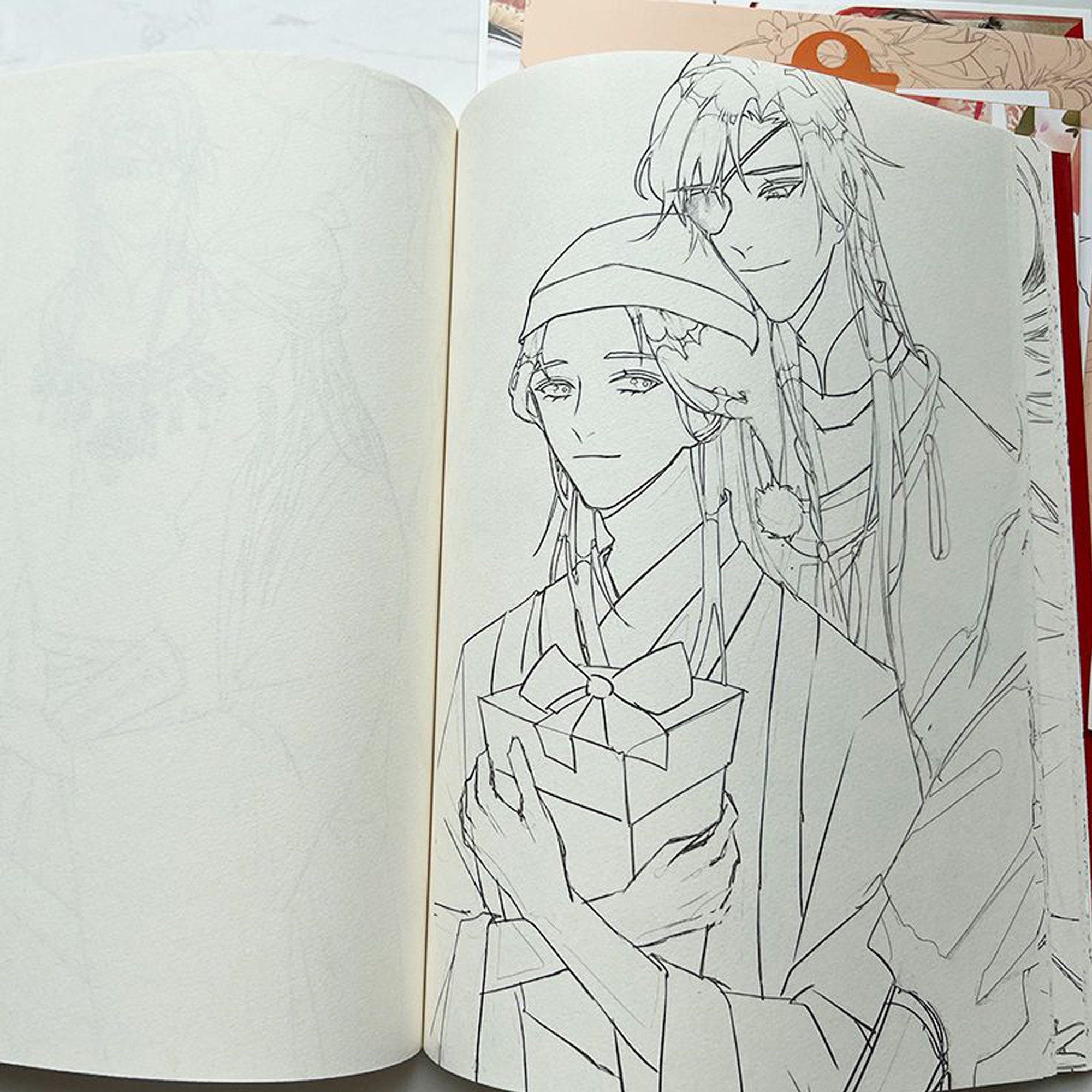 TGCF Coloring Book Heaven Official's Blessing Coloring - Etsy