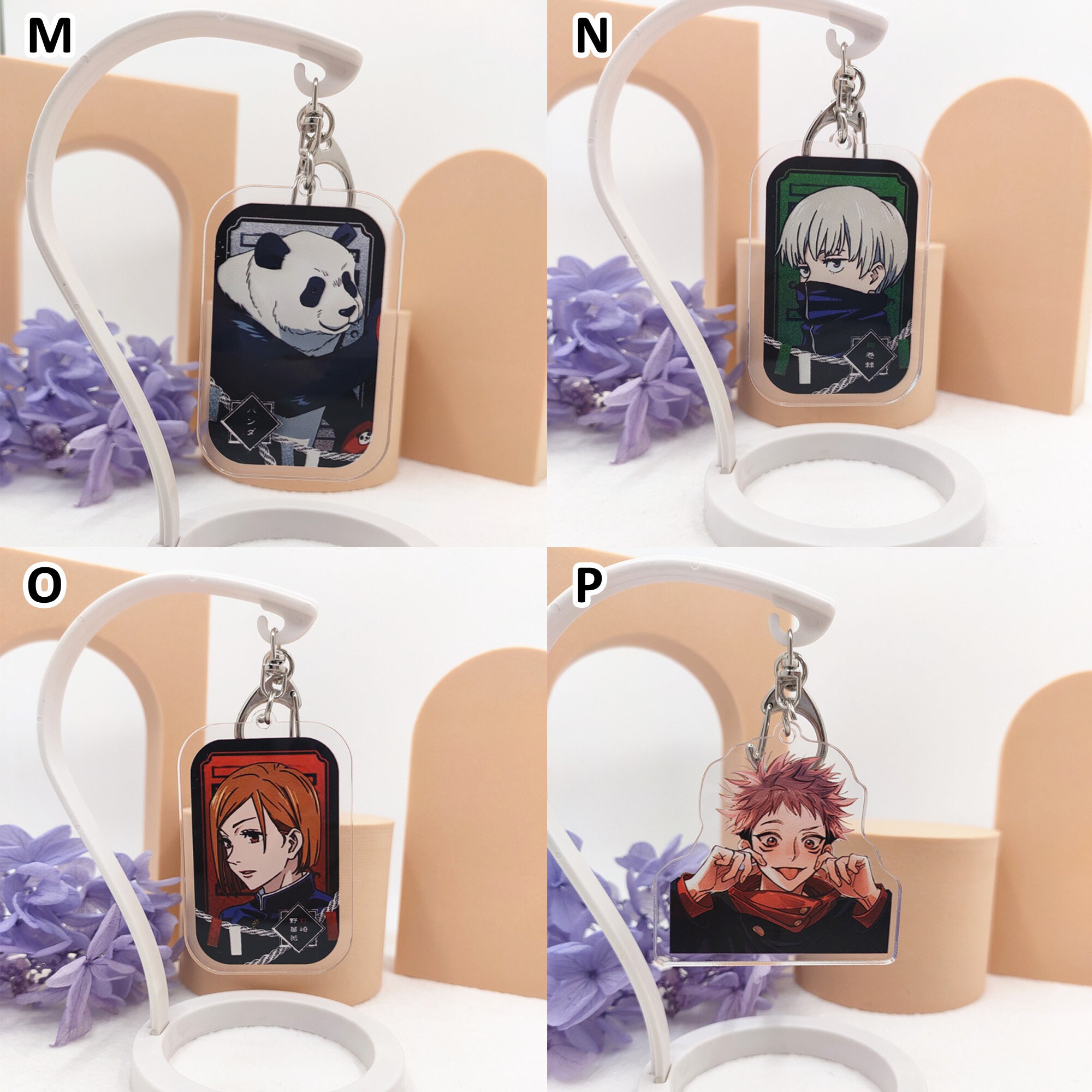 Jujutsu Kaisen Keychain 2 Pcs Kawaii Acrylic Jujutsu Kaisen | Etsy