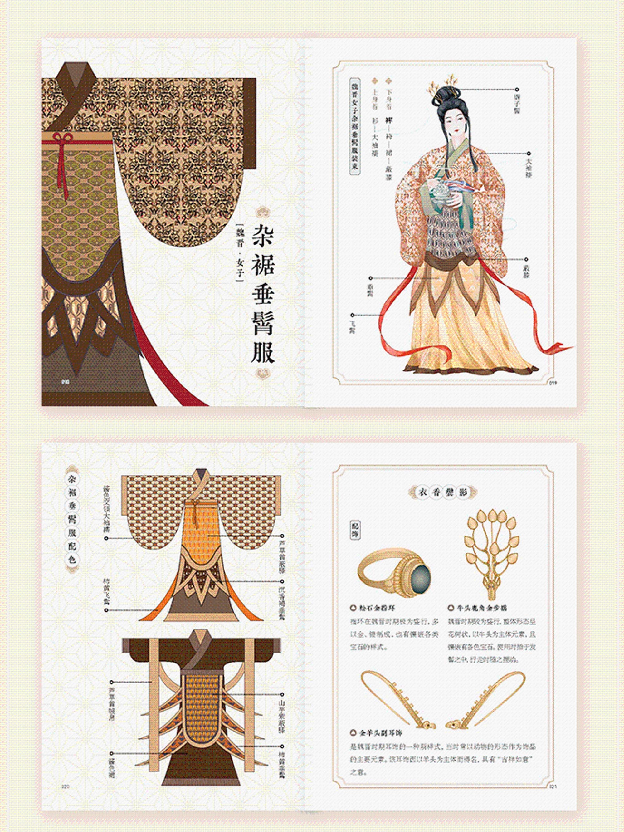Chinese Hanfu Pocket Book in Chinese Language, Chinese Hanfu Knowledge ...