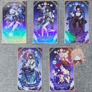 Honkai Star Rail Hologram Cards 14 Pieces, Sparkle, Black Swan, Ruan ...