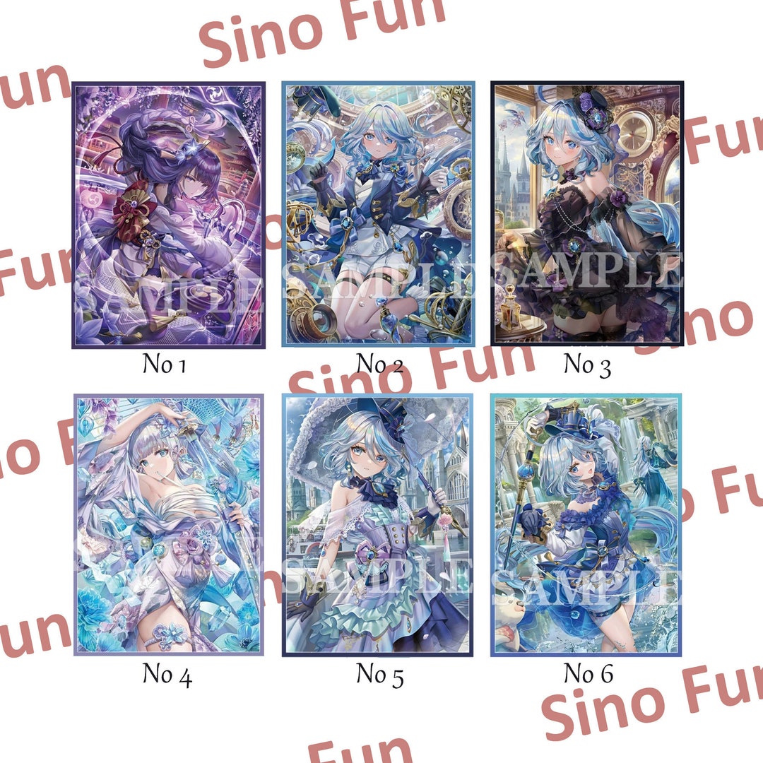 Genshin Impact Card Sleeve, Raiden Shogun, Ayaka, Yoimiya, Hutao, Ganyu ...