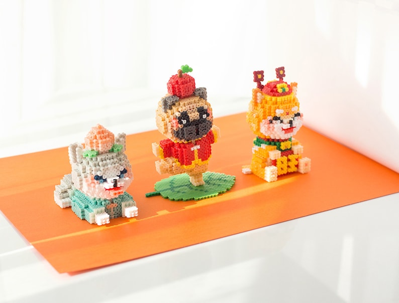 Instant Download 3D Corgi Husky Pug Perler Bead Pattern | Etsy