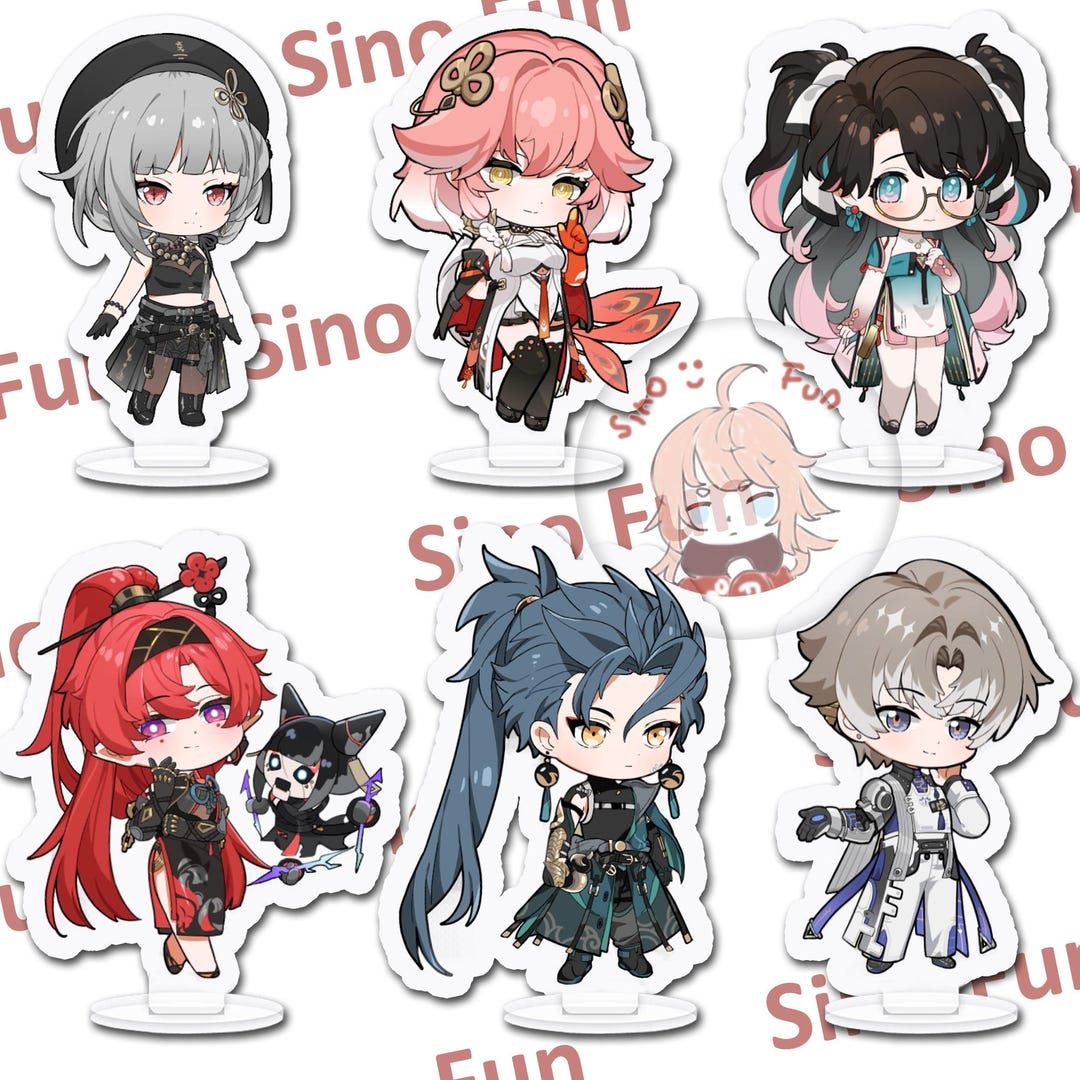 Wuthering Waves Chibi Acrylic Standee Buy 2 Get 1 Free, Camellya ...