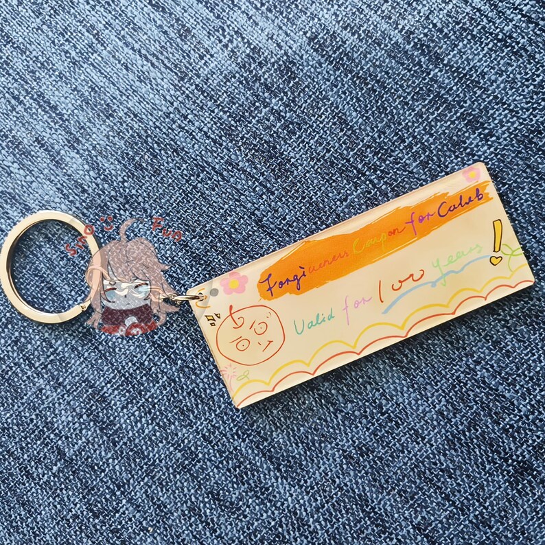 Love and Deepspace Caleb Forgiveness Coupon Keychain, 恋と深空, マヒル, 러브앤딥 ...