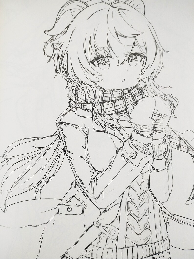 Genshin Impact Coloring Book - Etsy