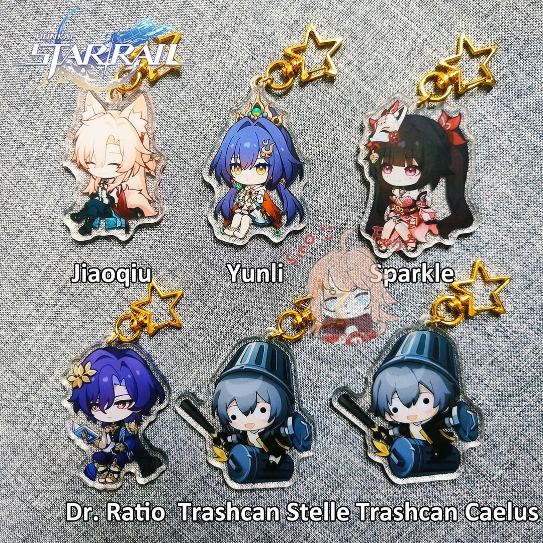 Honkai Star Rail Keychain Charm Buy 2 Get 1 Free, Boothill, Rappa, Moze ...