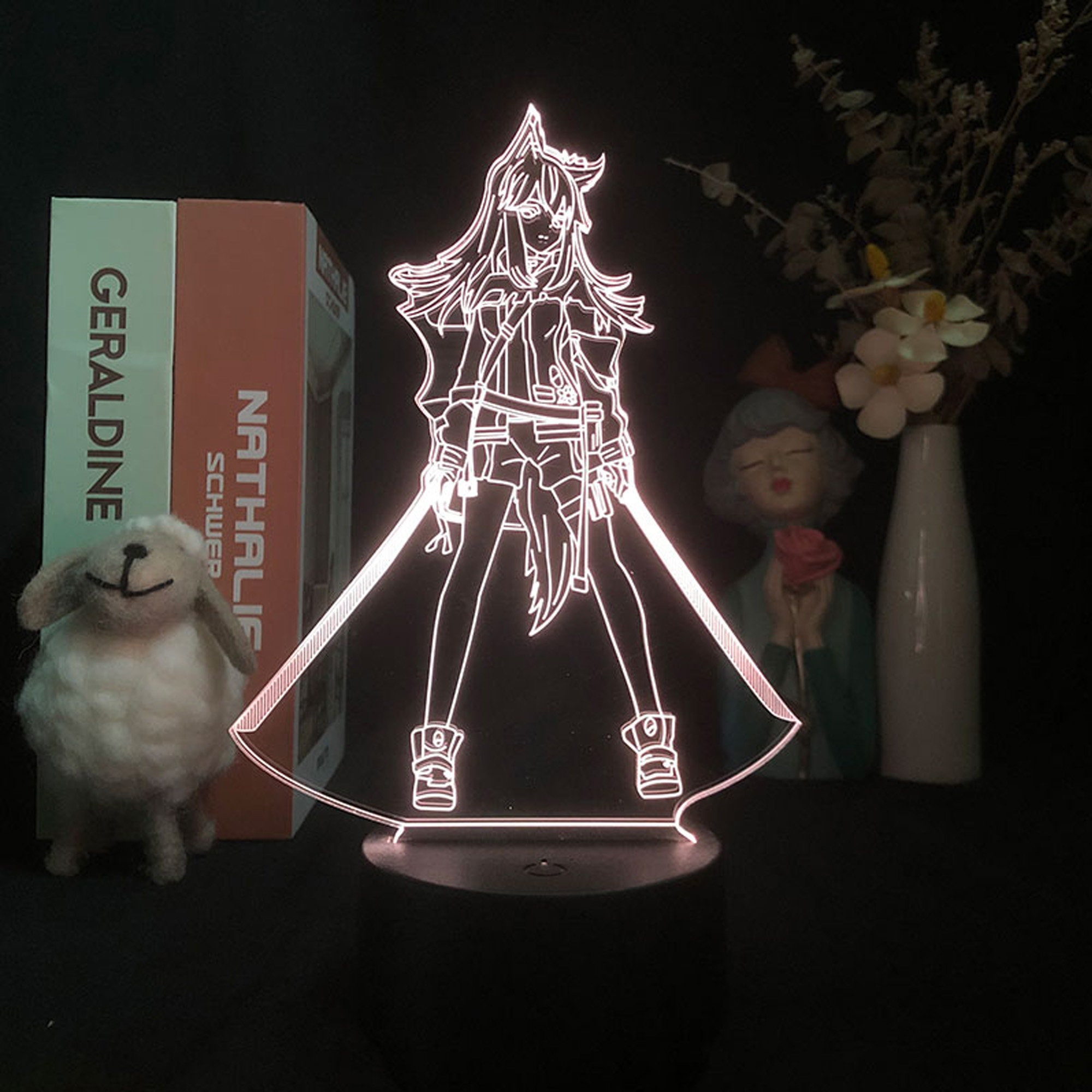 Arknights 3D Illusion Night Light Arknights Silverash LED | Etsy
