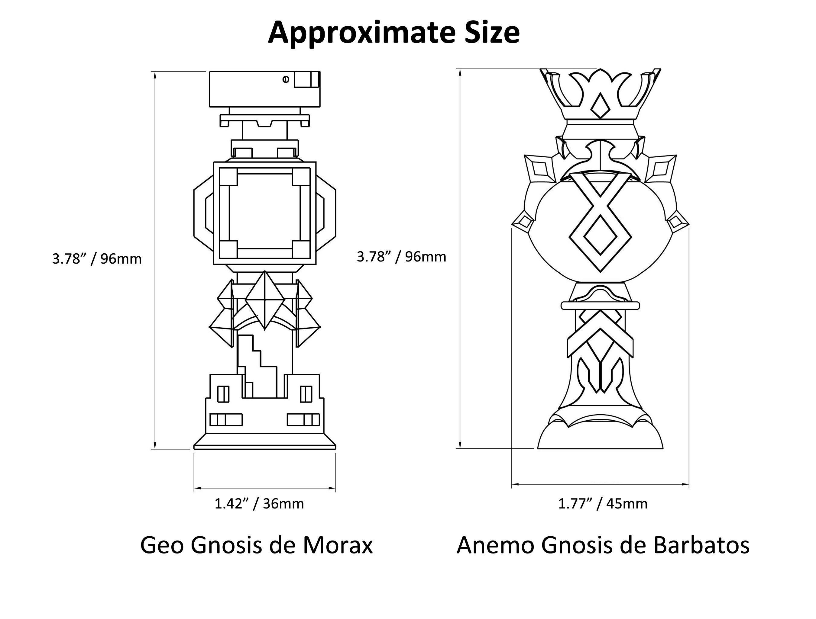Genshin Impact Gnosis Lamp Geo Gnosis de Morax Anemo Gnosis | Etsy
