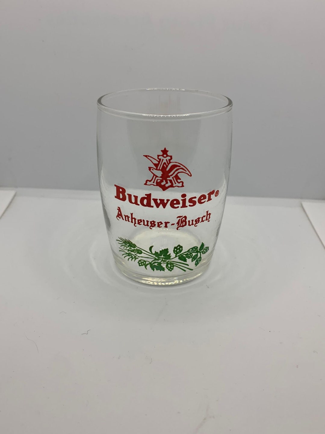 Budweiser Anheuser-busch Shot Glass - 3in Tall 160ml - Etsy