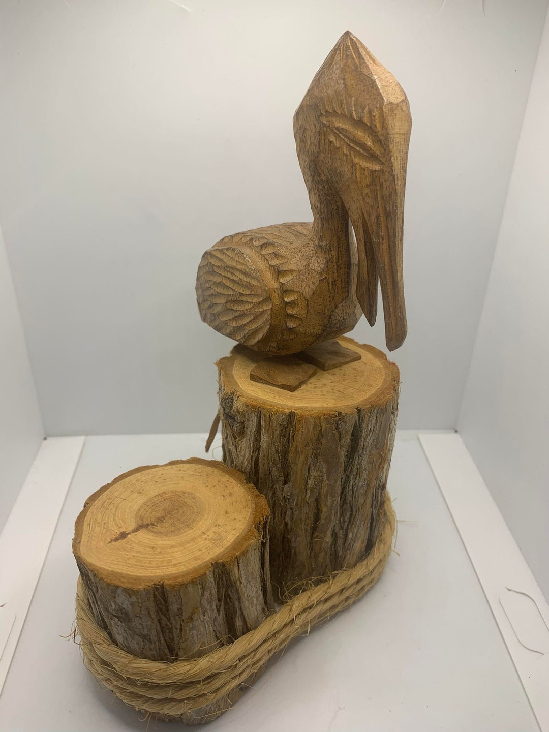 Pelican Wood Carved Art - Etsy