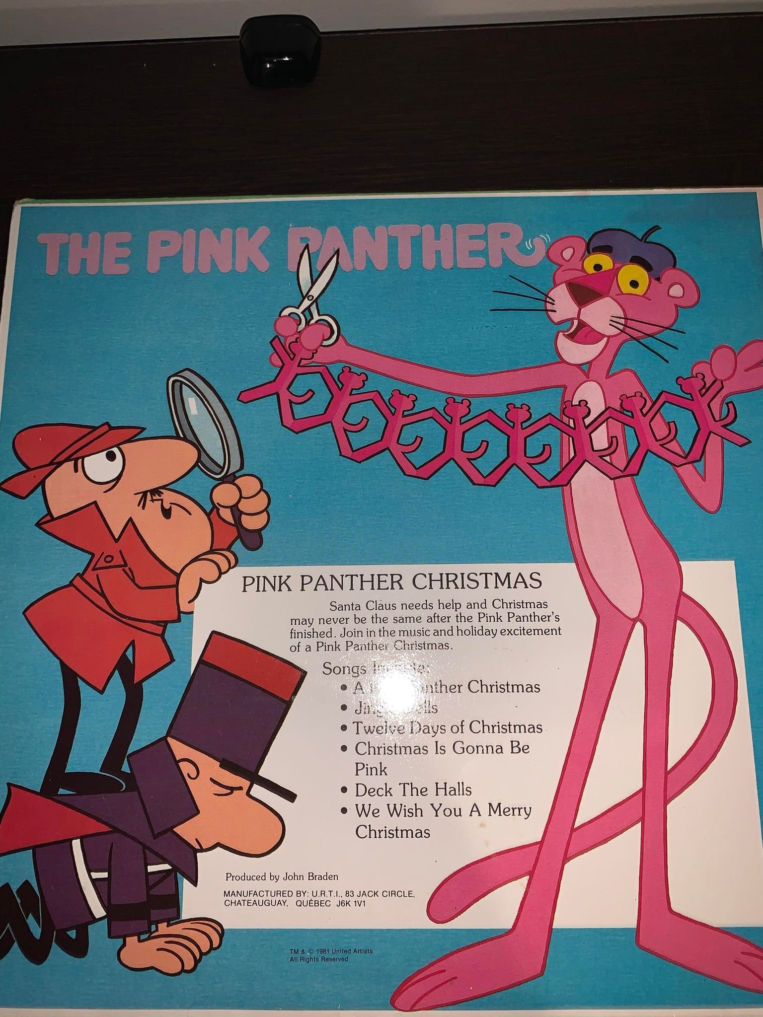 A Pink Panther Christmas Vinyl Record - Etsy