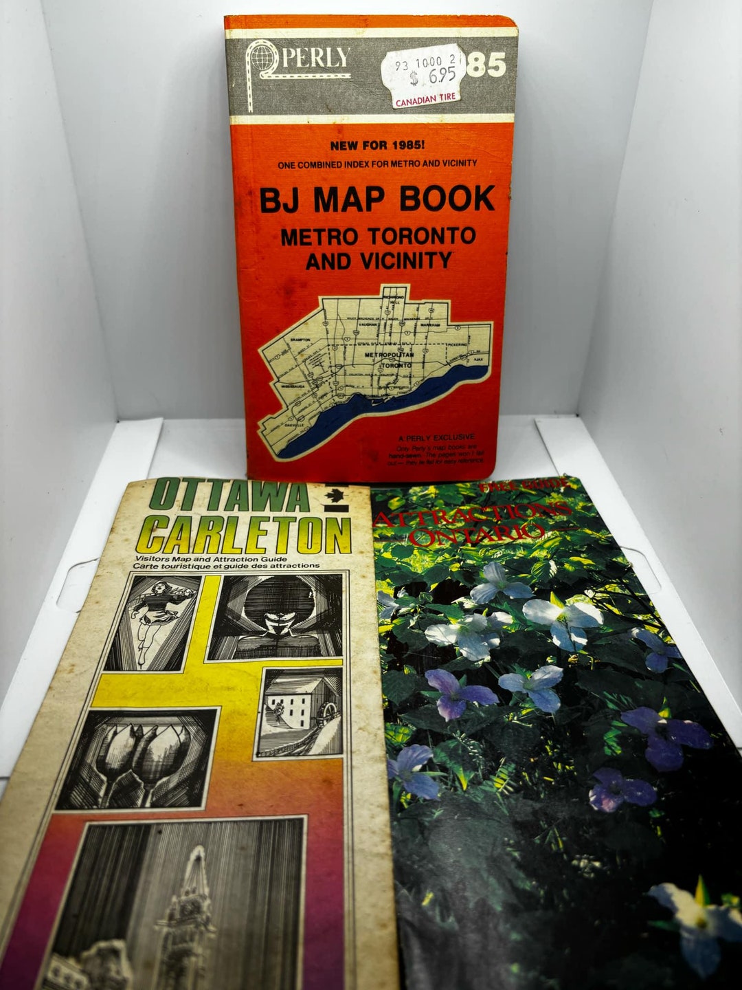 Ontario Maps - 1985, Toronto and Ottawa - Etsy