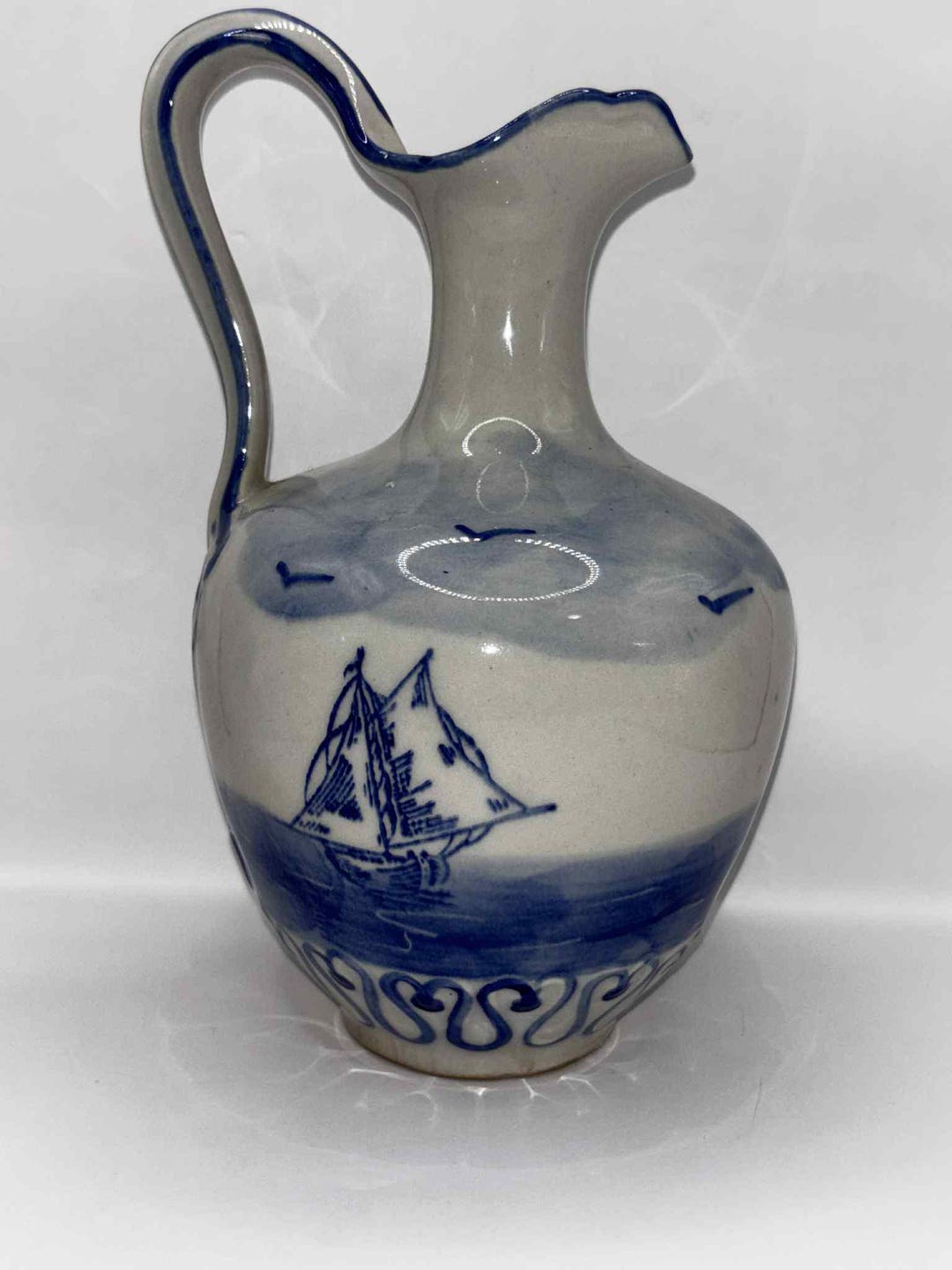 Nautical Style Pottery Decanter - Made in France - Etsy