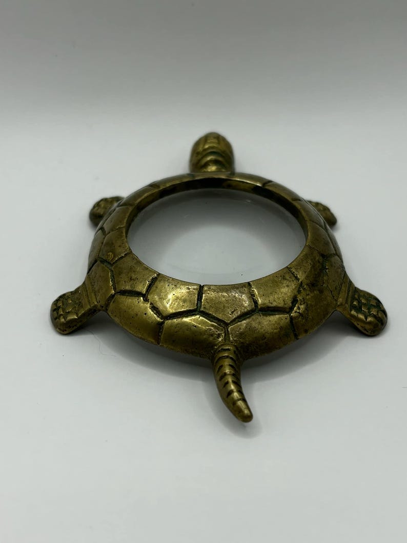 Brass Turtle Magnifying Glass - Etsy