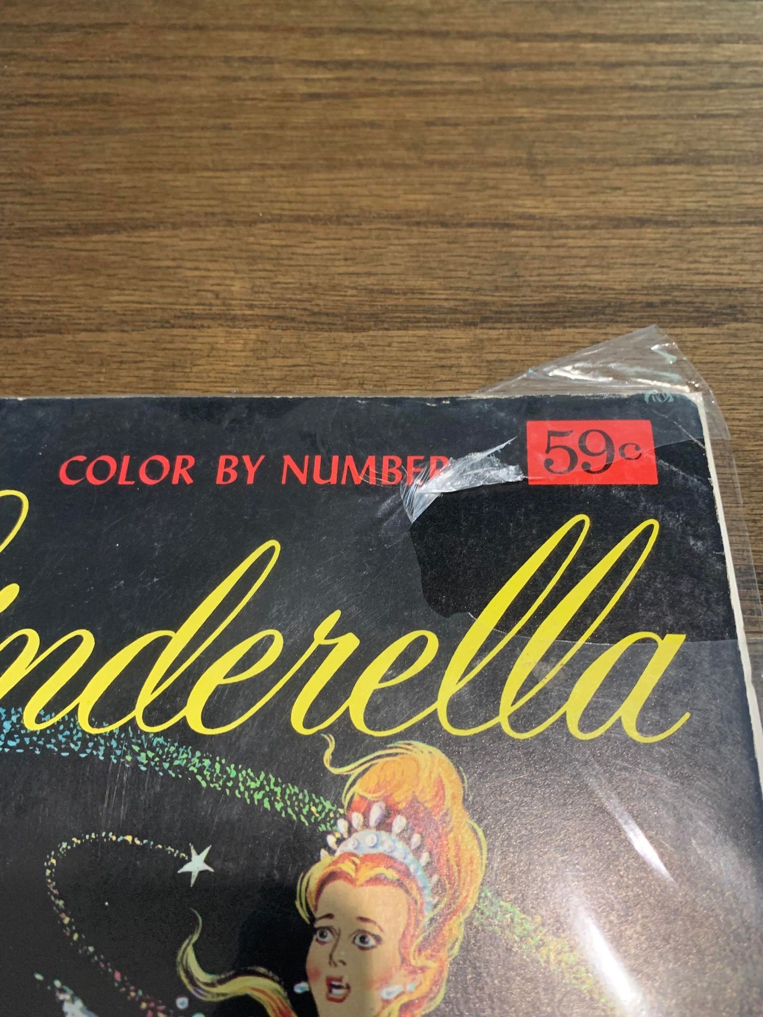 Cinderella Color by Number - Vintage Coloring Book 1970s - Etsy