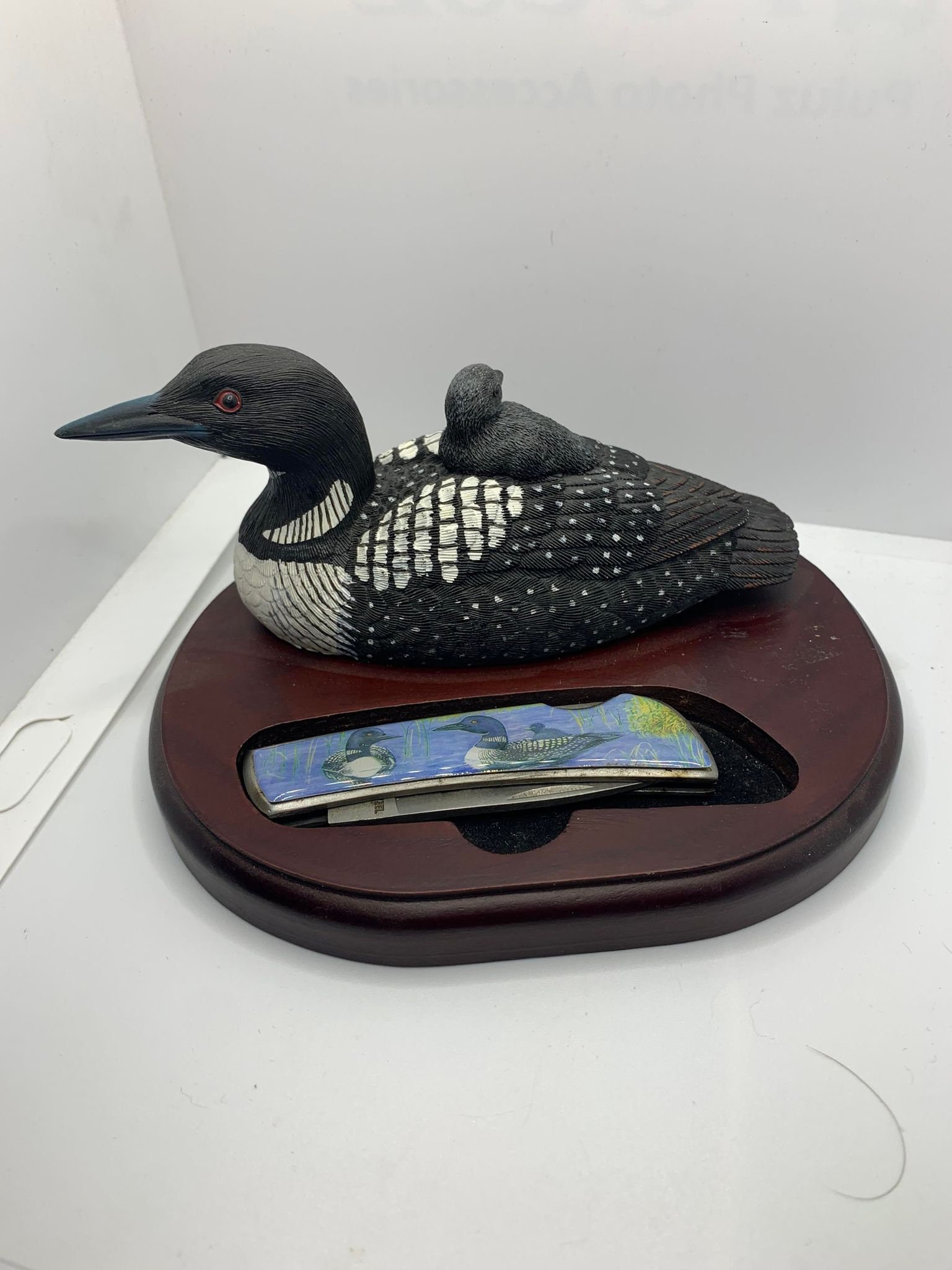 Loon Figurine With Knife - Etsy