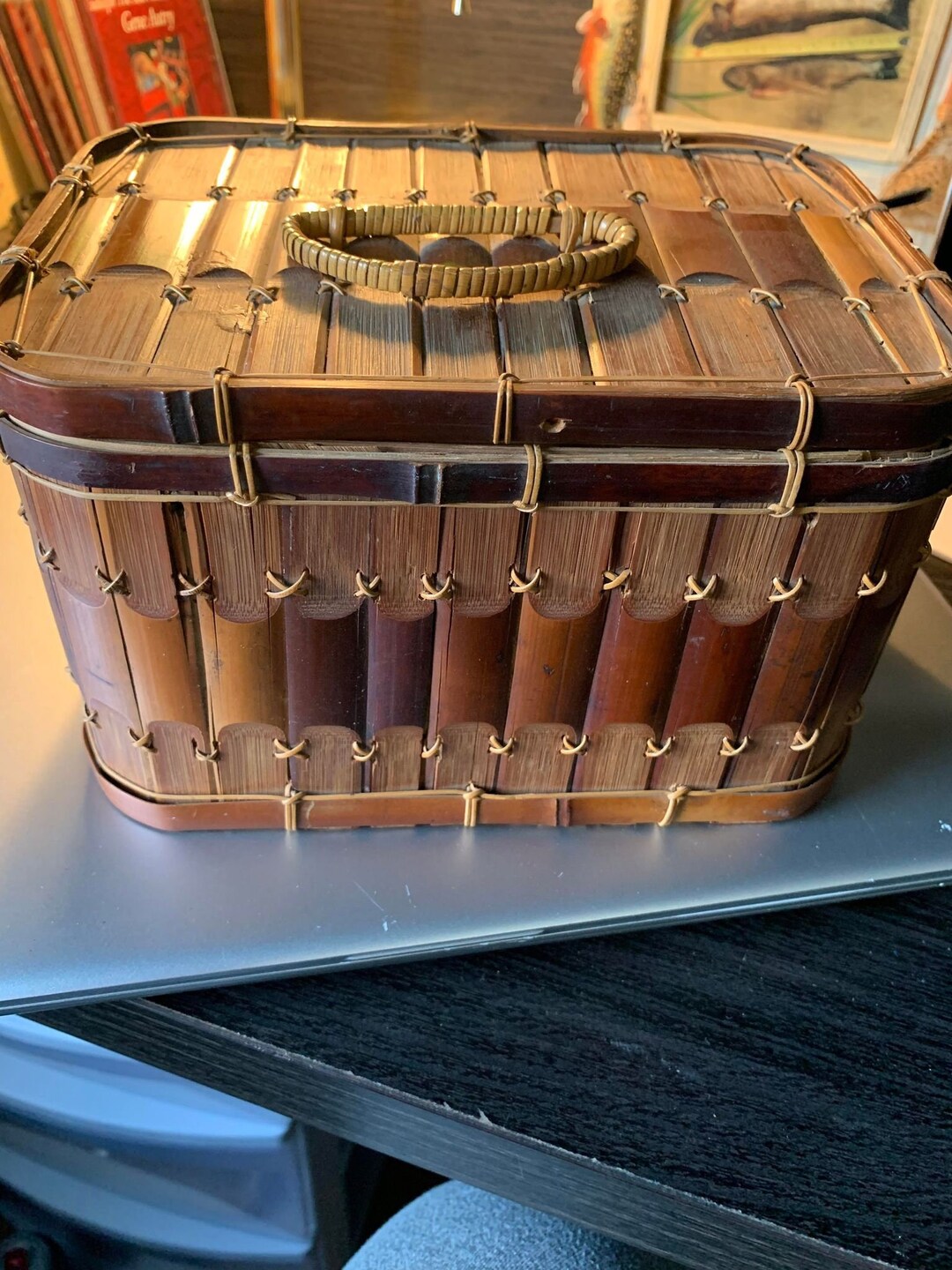 Basket Trunk - Wicker - Bamboo Style - Etsy