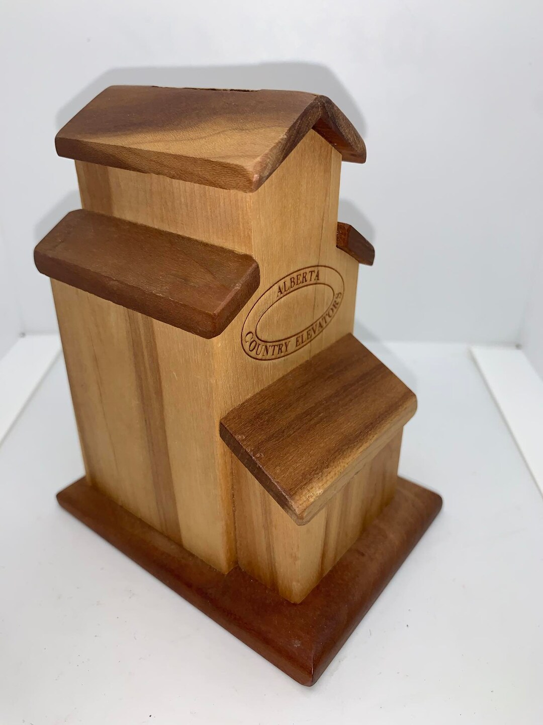 Alberta Wooden Coin Bank - Country Elevators - Etsy