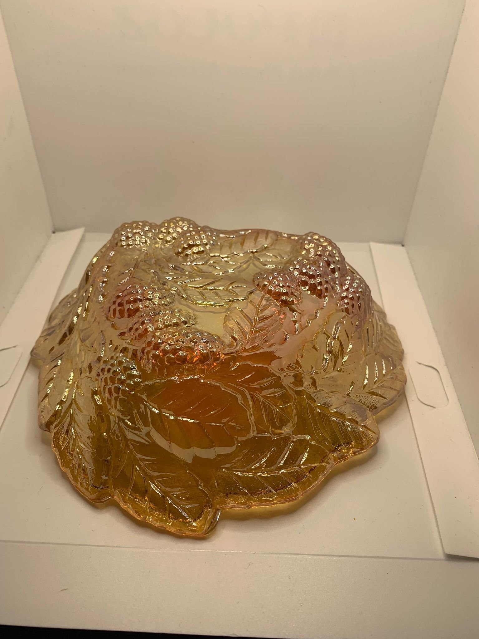 Vintage Amber Gold Carnival Glass - Etsy