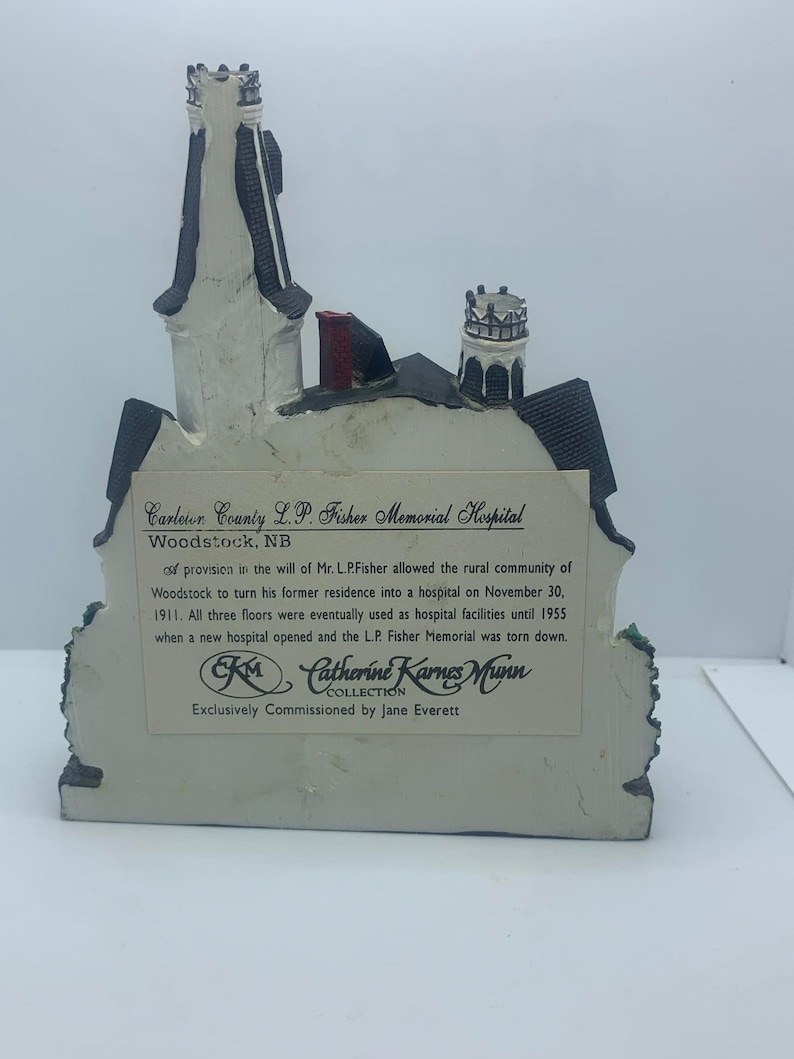 Catherine Karnes Munn House Figurine - Carleton County Hospital - Etsy