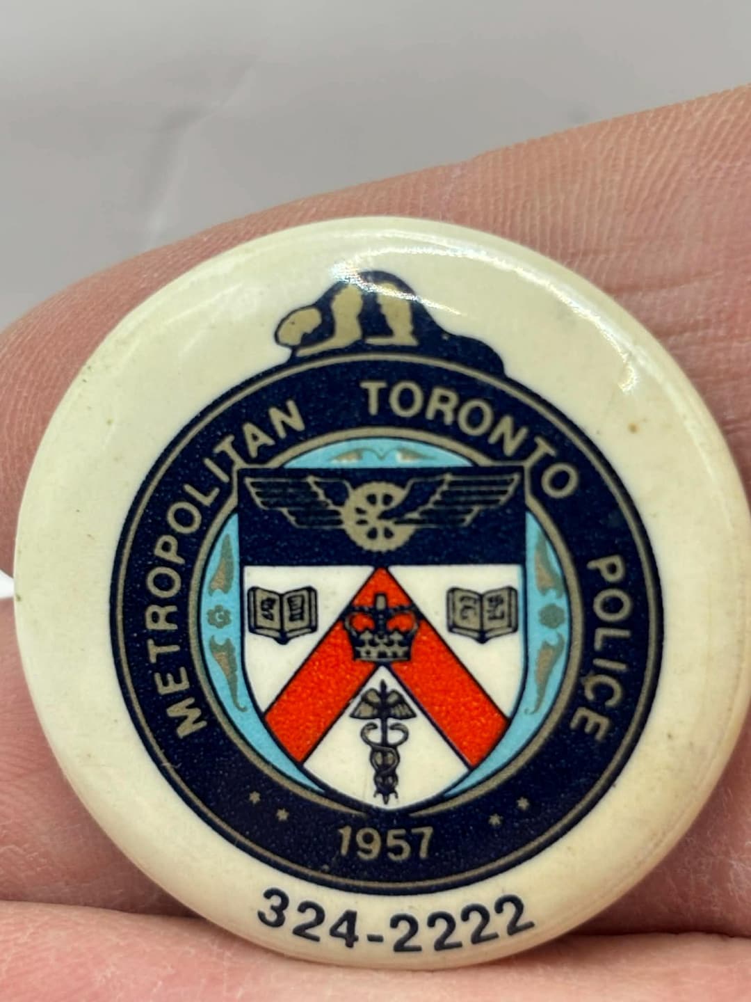 Toronto Metro Police 1957 Pinback Button - 1.25in Dia - Etsy