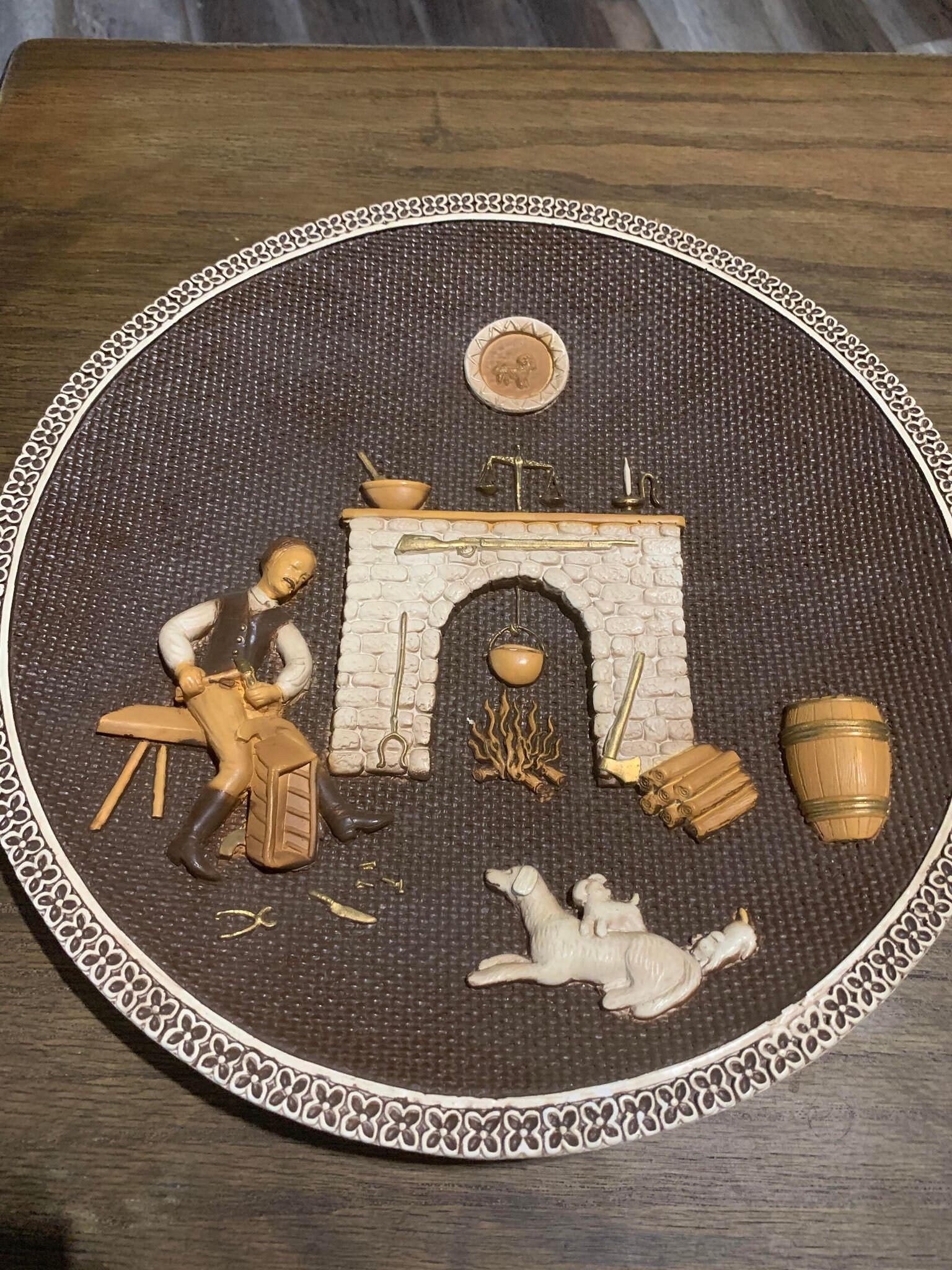 Girotti Sculptured Wall Art - Set of 2 Chalkware Farmhouse - Etsy Canada