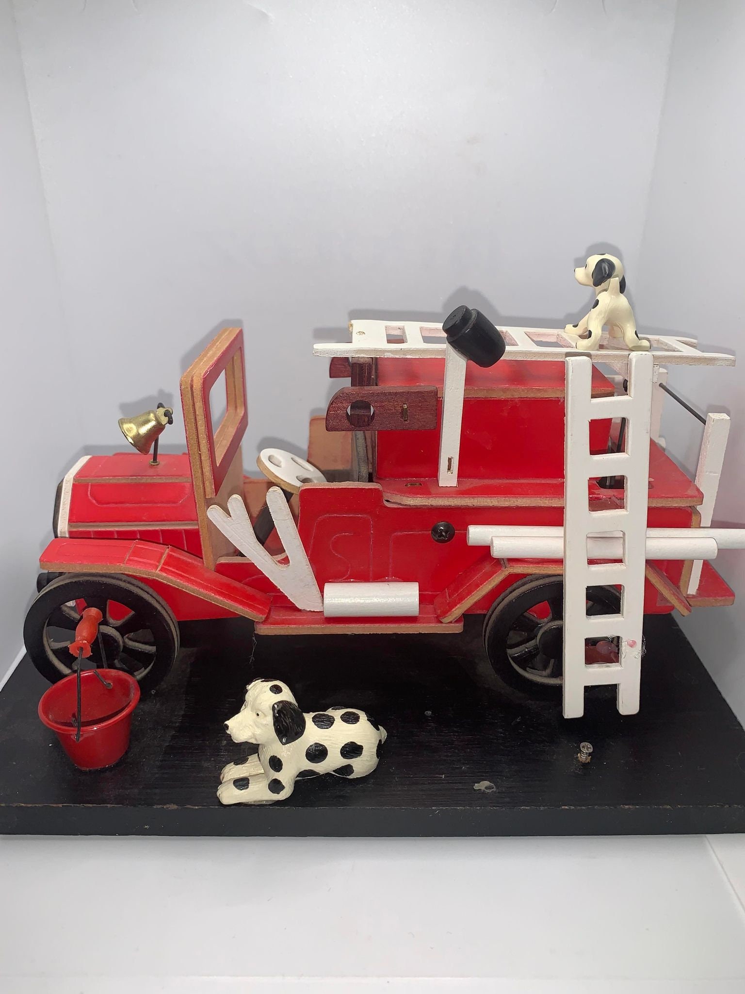 Firetruck - Handmade - Music Box - Ladder Raises Once Cranked - Etsy