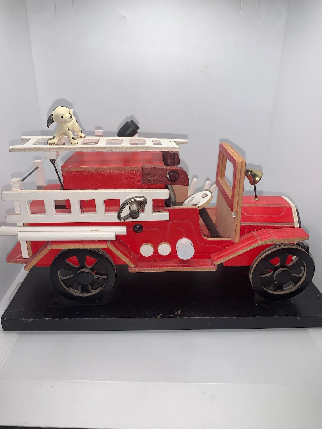 Firetruck - Handmade - Music Box - Ladder Raises Once Cranked - Etsy