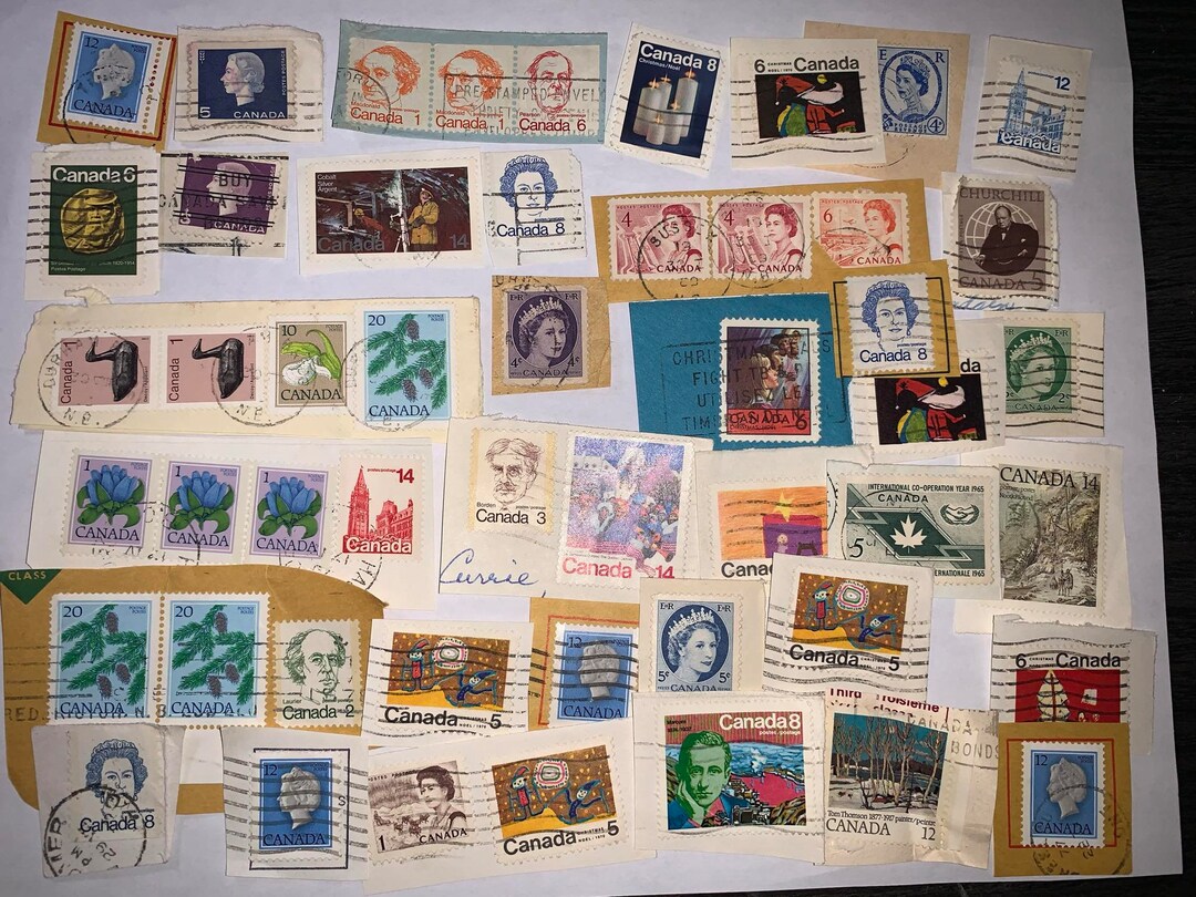 Stamp Collection - Canada - Variety 1960s - 1980s - Etsy